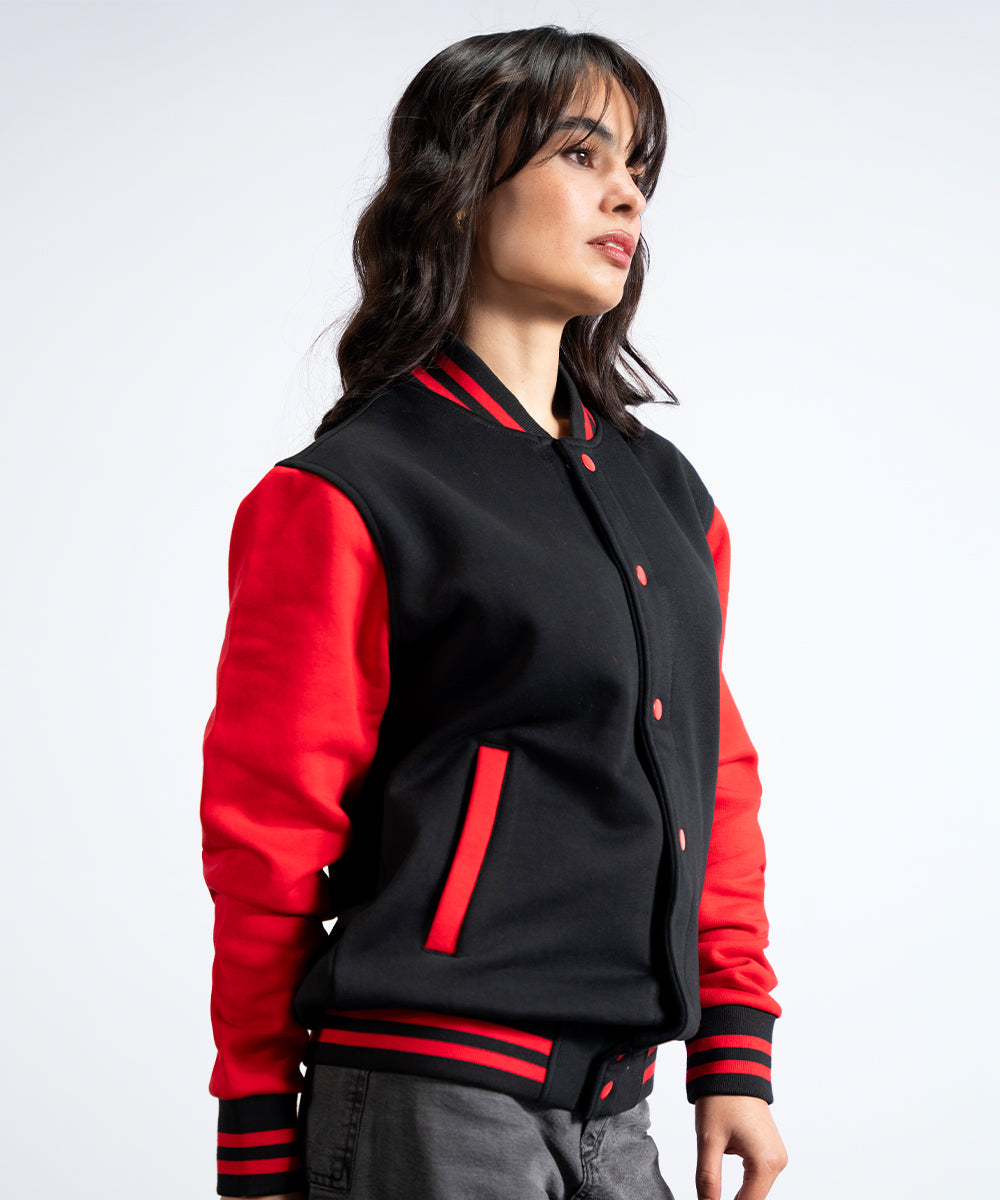 Red & Black Varsity Jacket – Halo Retail