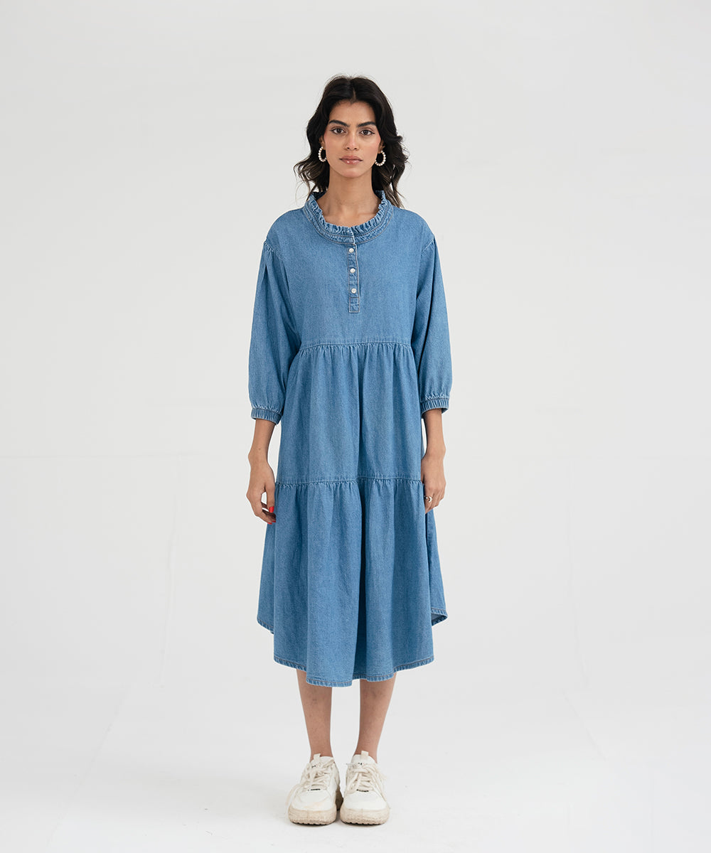 Denim Tier Frock – Halo Retail